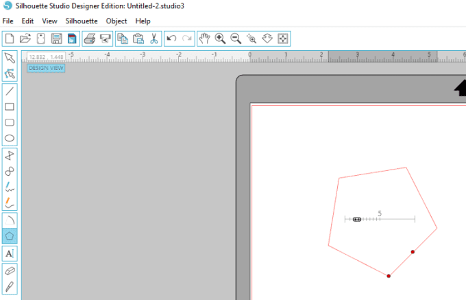 How to draw a Triangle using the Polygon Tool in Silhouette Studio ...