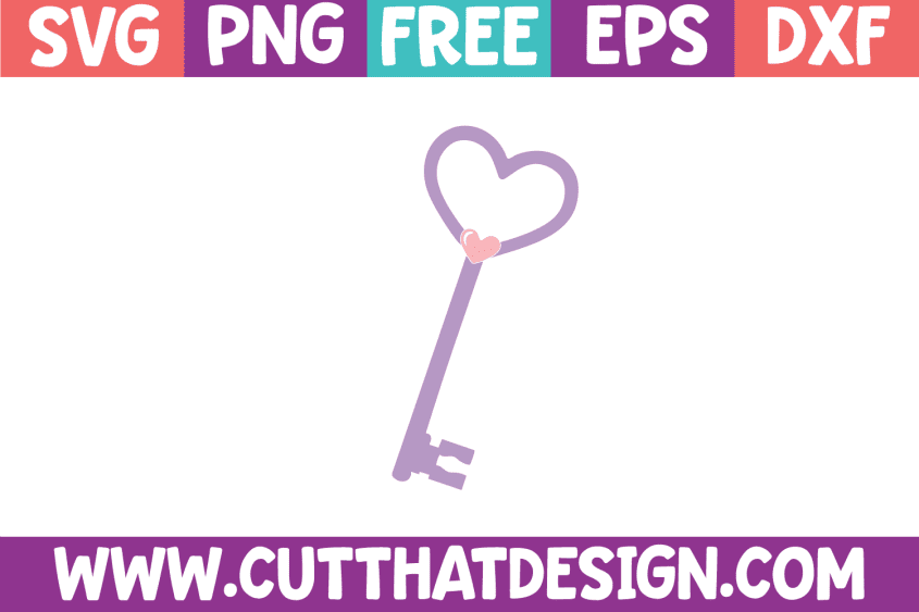 Free Heart Key SVG | Cut That Design