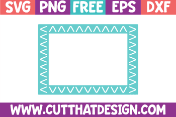 Free Chevron Border Frame SVG | Cut That Design
