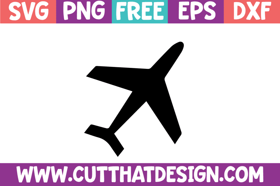 Free Airplane SVG Clipart EPS, DXF, PNG | Cut That Design