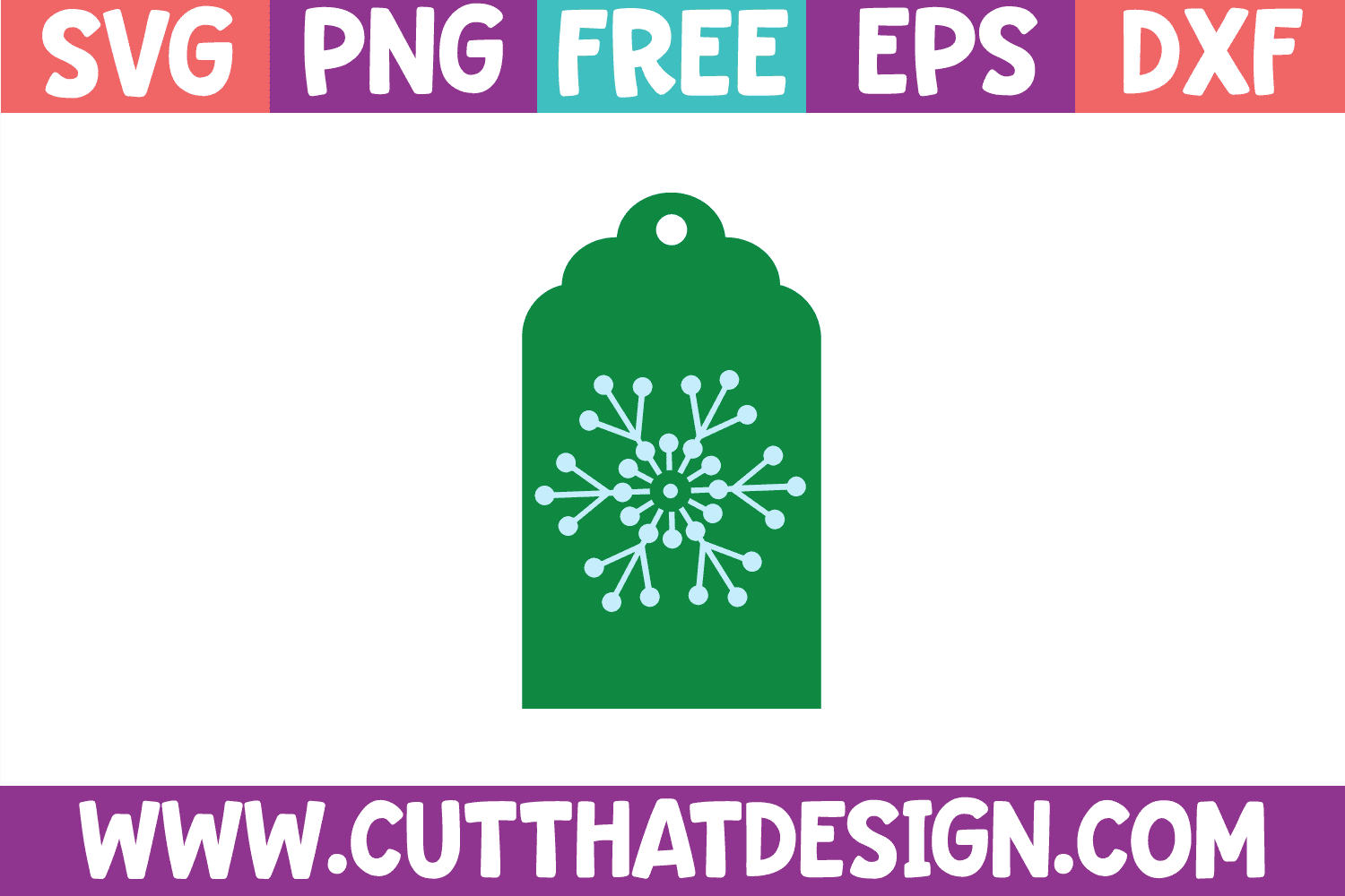 Snowflake Gift Tag SVG for Cricut | Cut That Design
