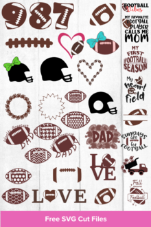 Football SVG Files Bundle – Cut That Design